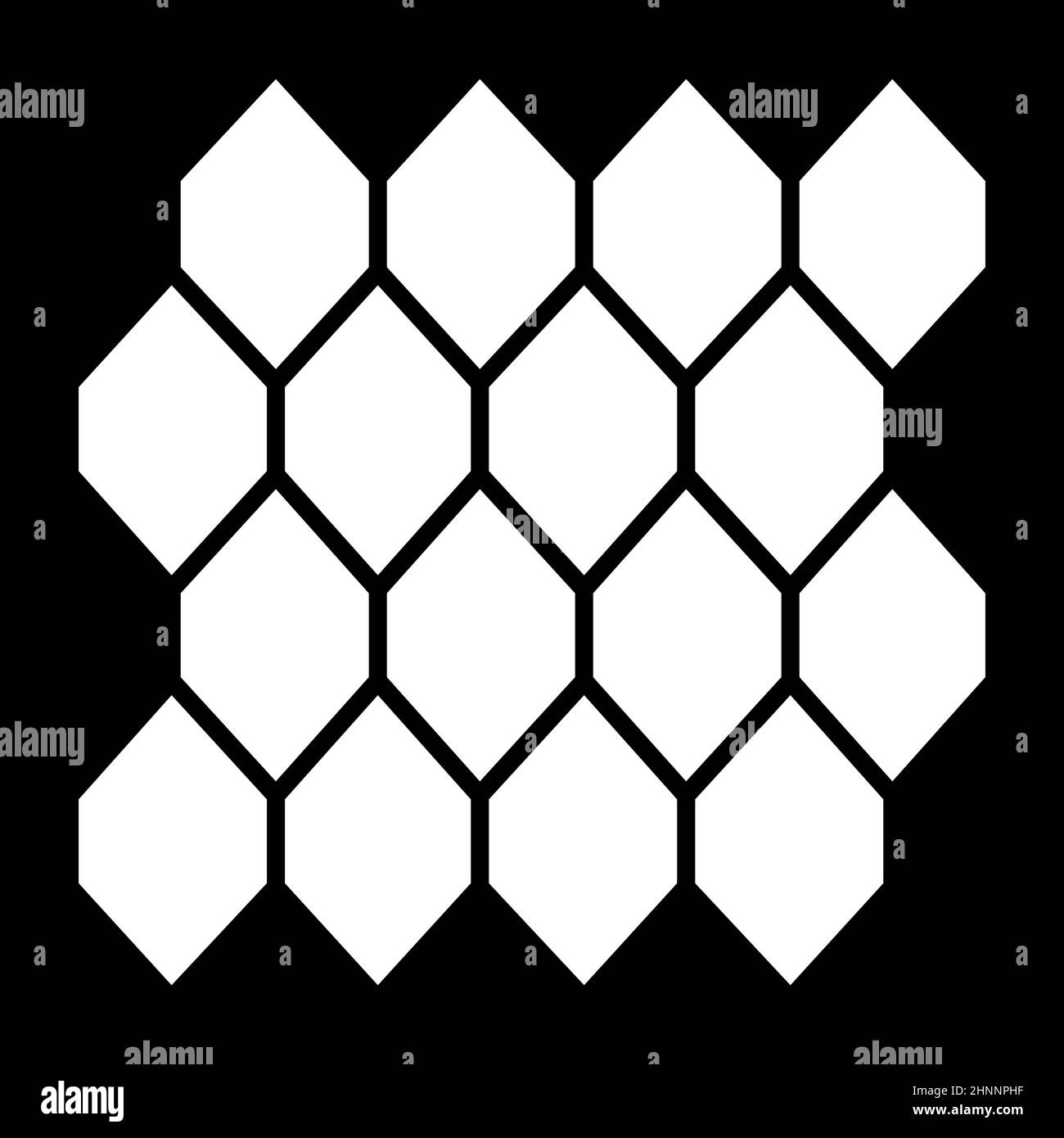 Nid d'abeille, hexagone, motif géométrique hexagonal, arrière-plan et ...