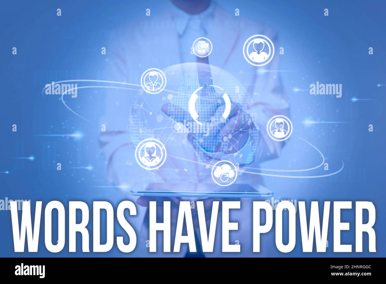 Légende de texte présentant les mots ont puissance, Business concept ...