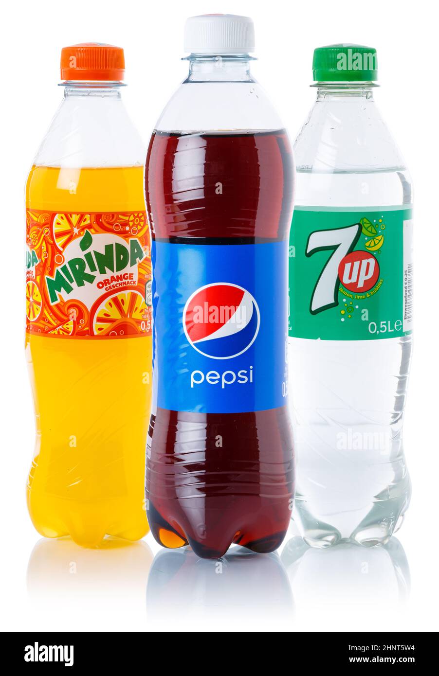 Pepsi Cola 7 UP Mirinda limonade boissons gazeuses dans des bouteilles ...