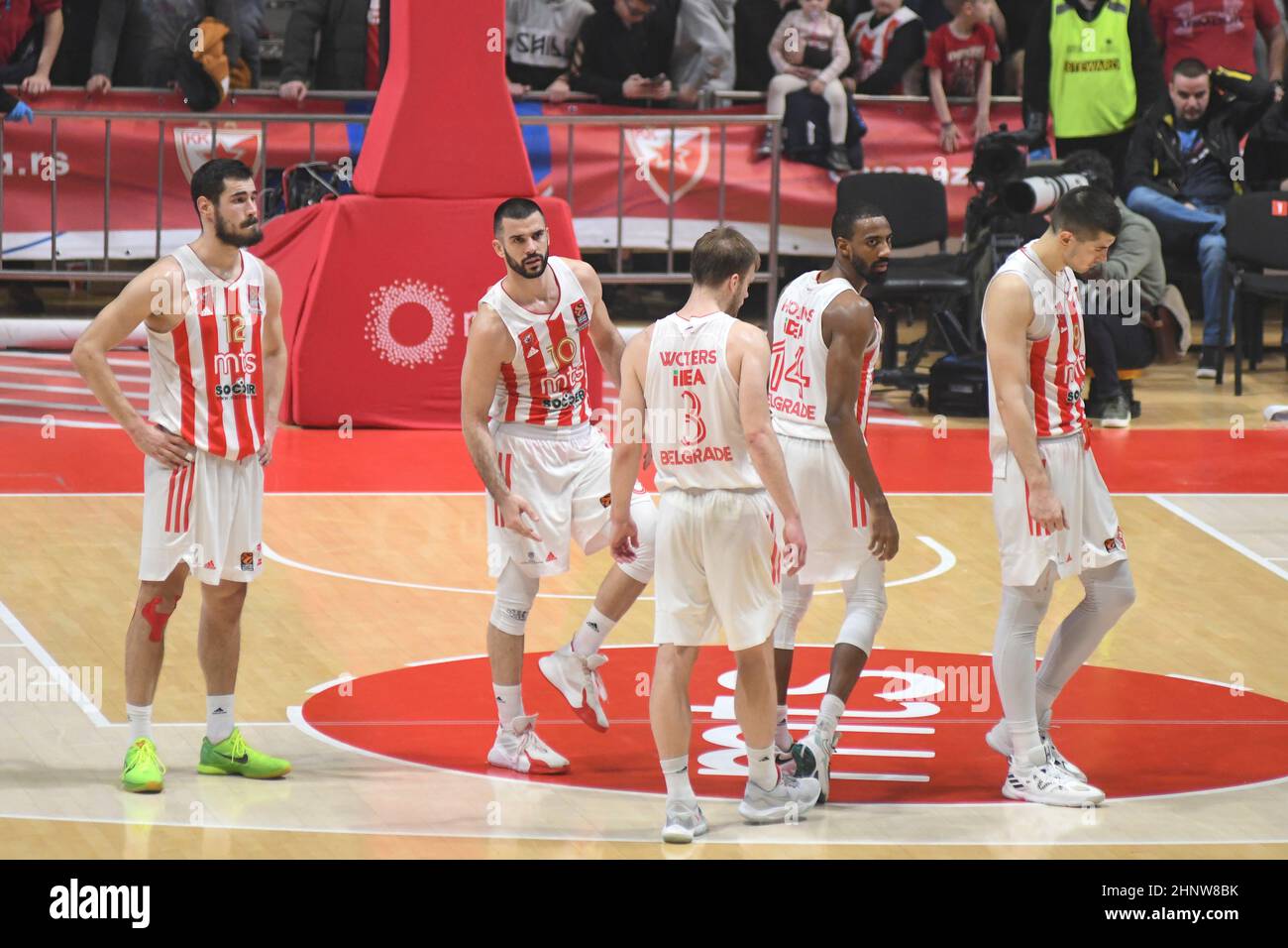 Nate Wolters, Nikola Kalinic, Branko Lazic. Red Star Belgrade. Basket ...