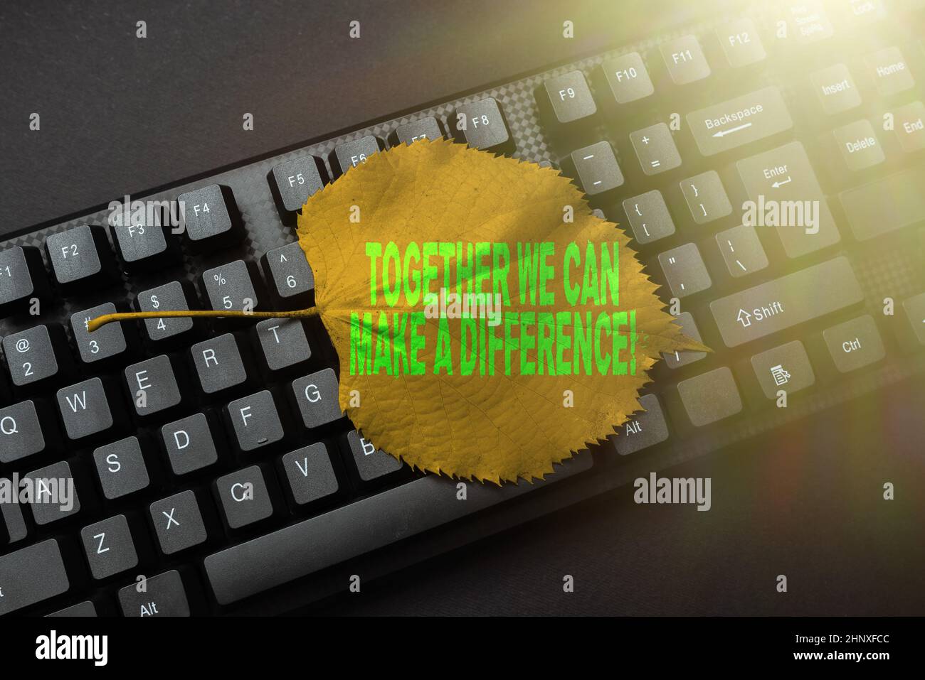 Affichage des signes ensemble nous pouvons faire une différence ...