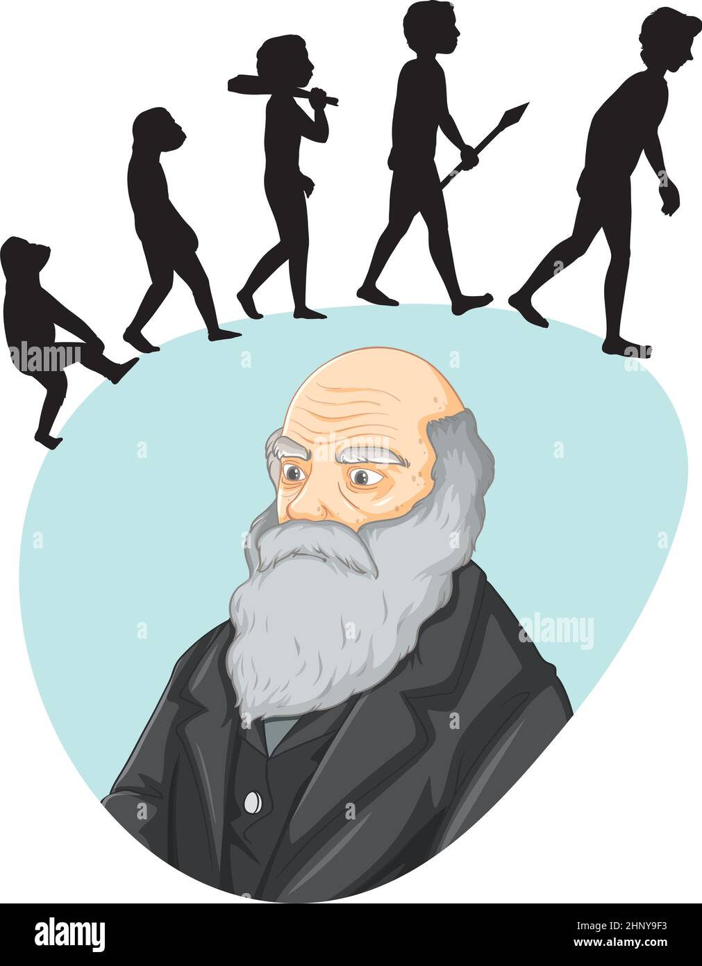 Charles darwin evolution Banque d'images vectorielles - Alamy