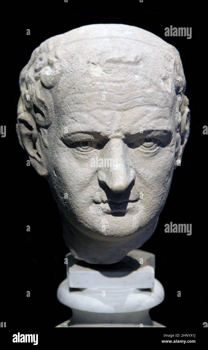 Vespasien.Empereur Vespasien est représenté ici avec des ...