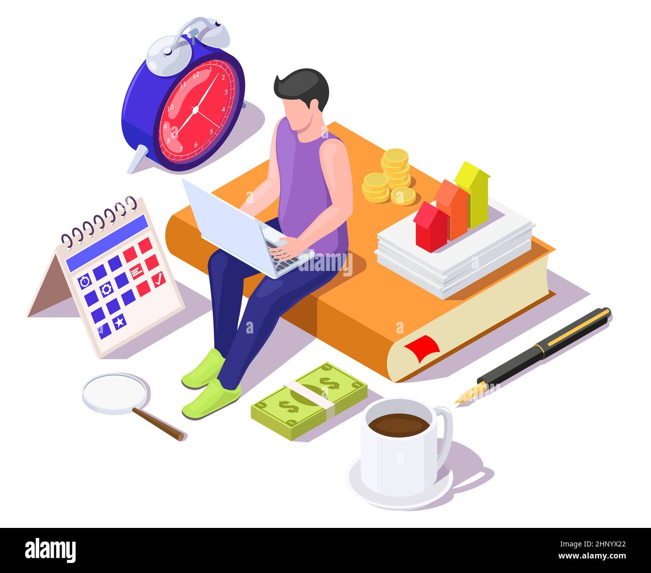 Contrôle de la planification Banque d'images vectorielles - Alamy