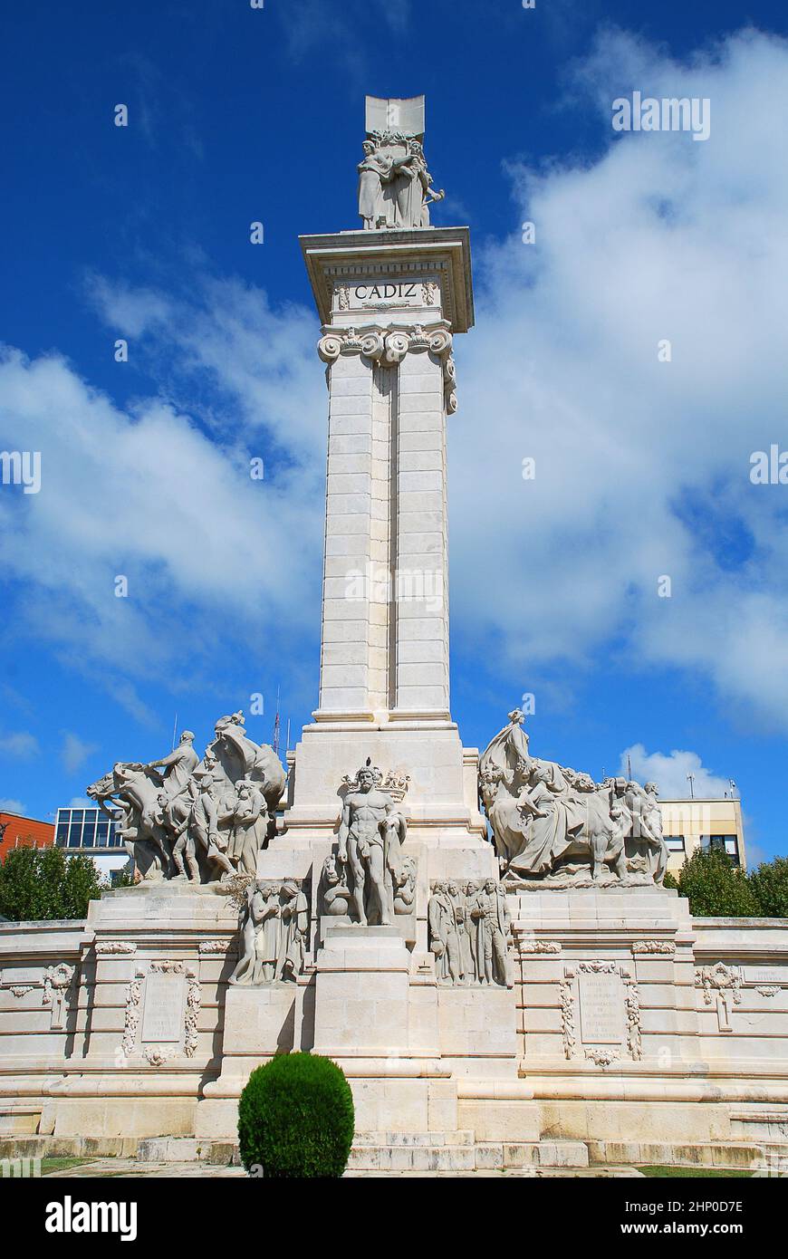 Monument à la constitution de 1812, Plaza de Espana, Cadix, Espagne ...