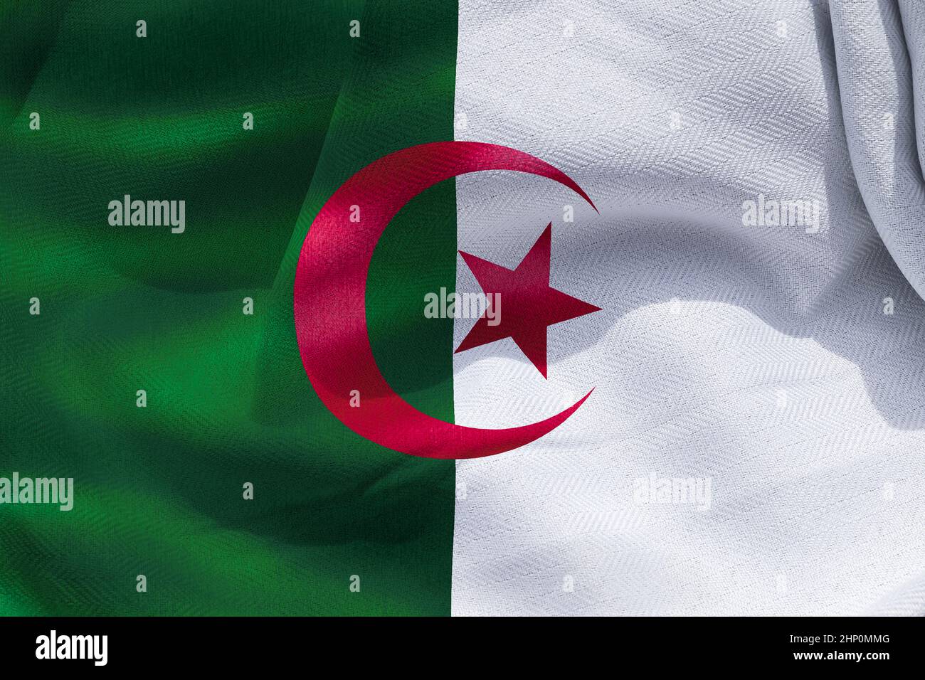 Algeria official flag Banque d'image et photos - Alamy