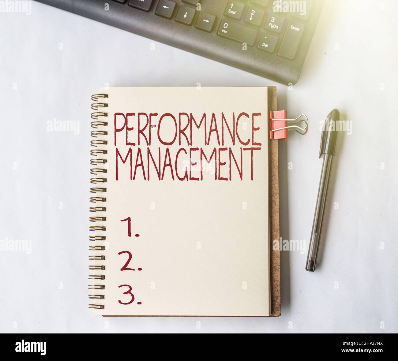 Signature manuscrite gestion des performances, concept d'entreprise ...