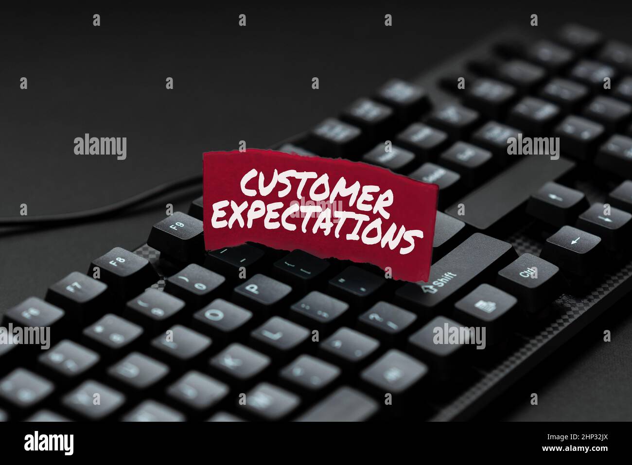 Affichage de l'affiche attentes du client, avantages du concept ...