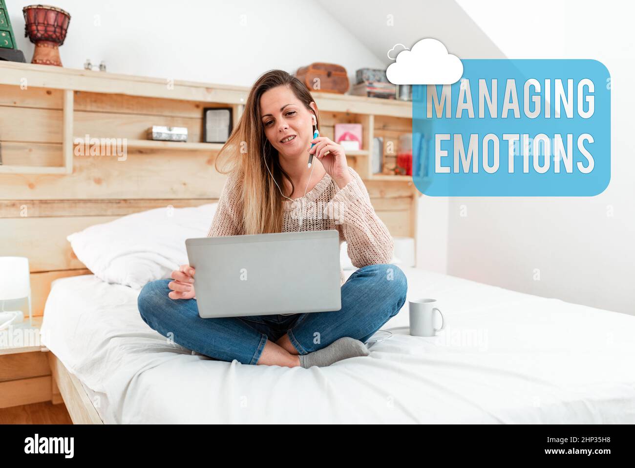 Affichage de signe gérer les émotions, la photo conceptuelle contrôler ...