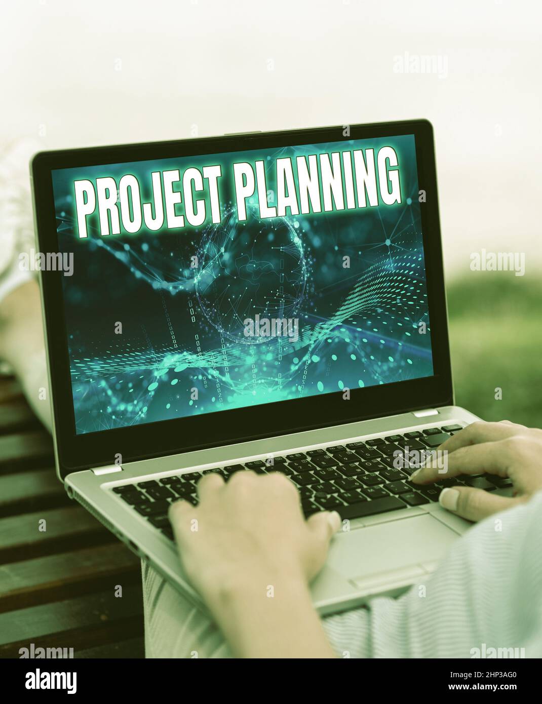 Écriture de texte planification de projet, Internet concept calendriers ...