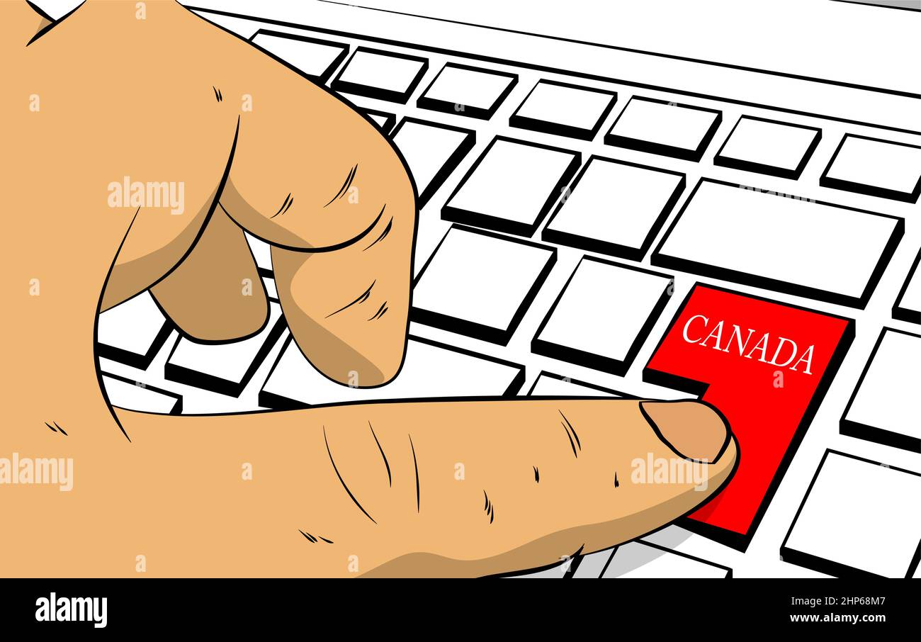 Welcome to canada sign Banque d'images vectorielles - Alamy