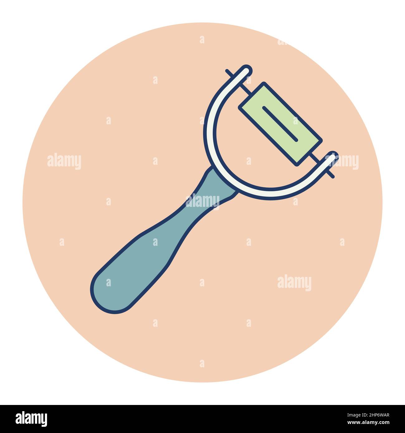 éplucheur de légumes inox Banque d'images vectorielles - Alamy