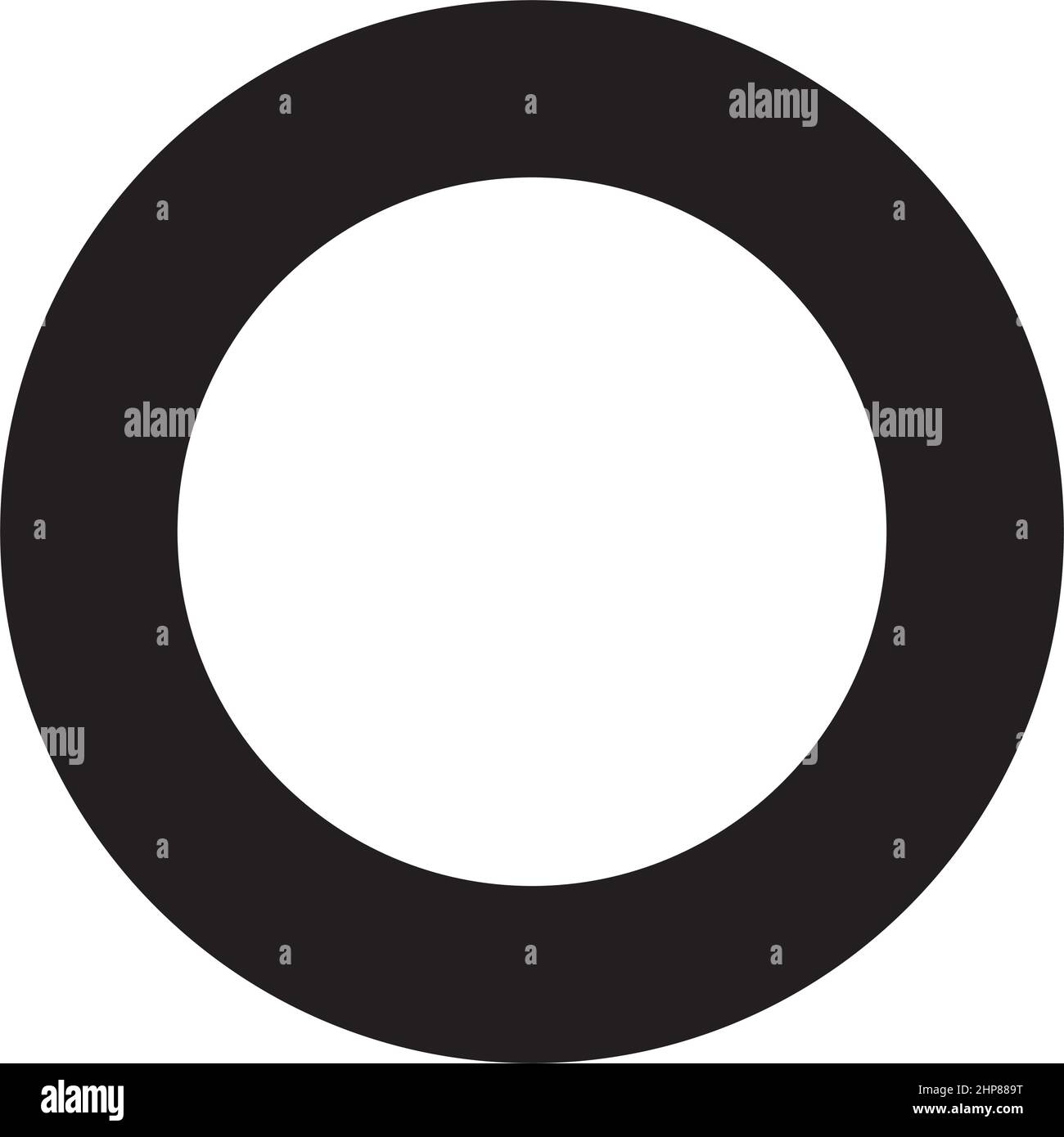 Icône de forme de cercle symbole de géométrie vectorielle pour élément ...