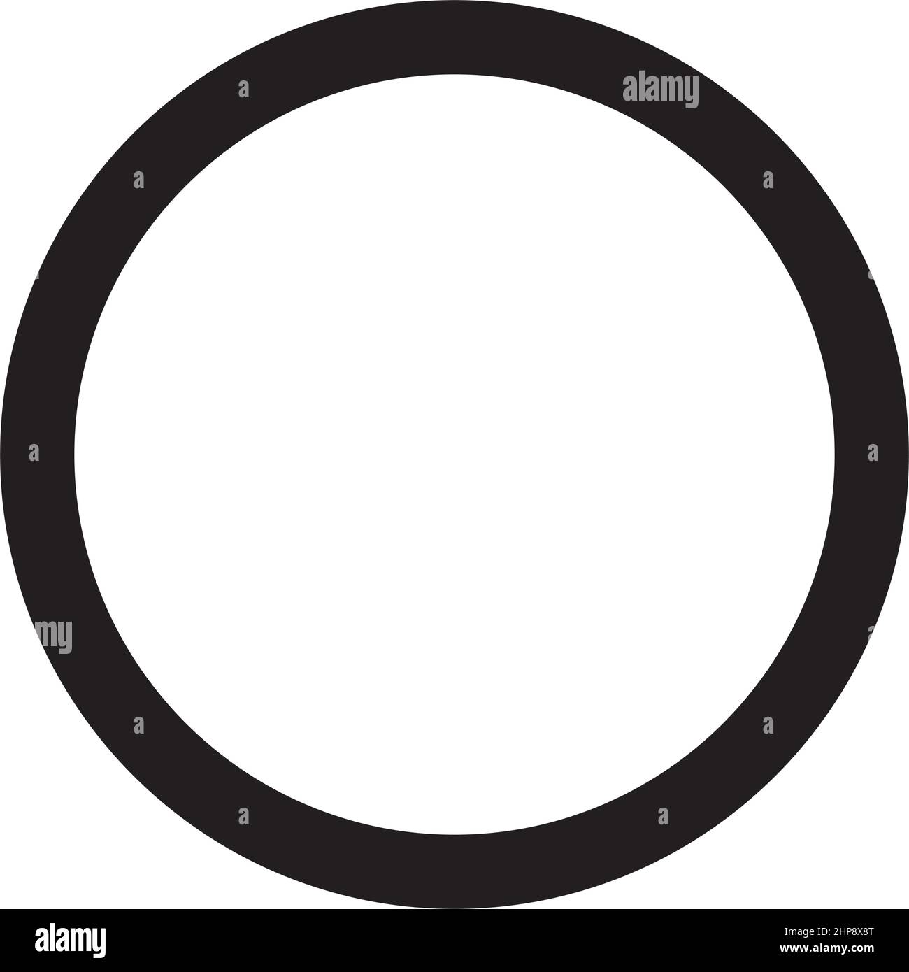 Icône de forme de cercle symbole de géométrie vectorielle pour élément ...