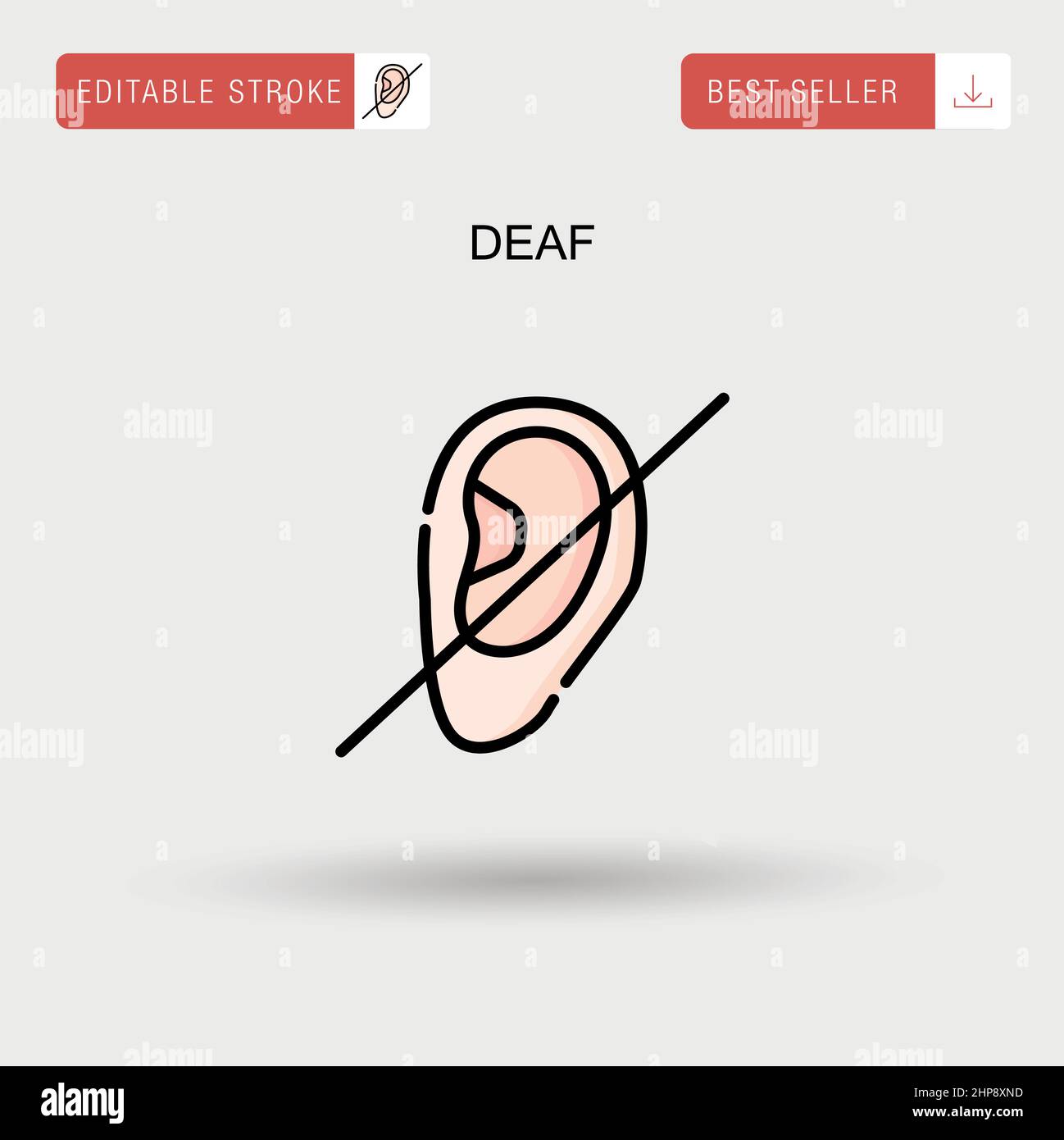 Est sourd Banque d'images vectorielles - Alamy