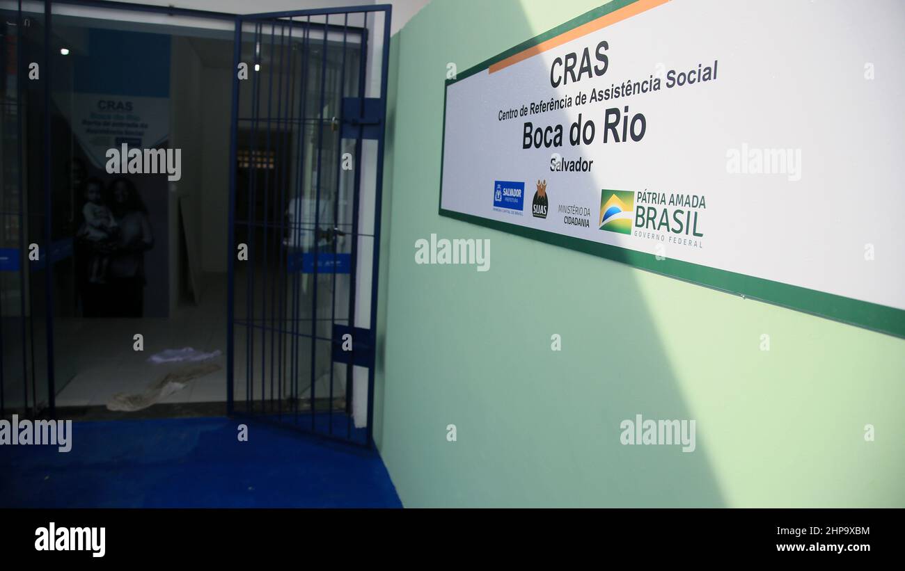 salvador, bahia, brésil - 18 février 2022: Vue d'une unité de Cras ...