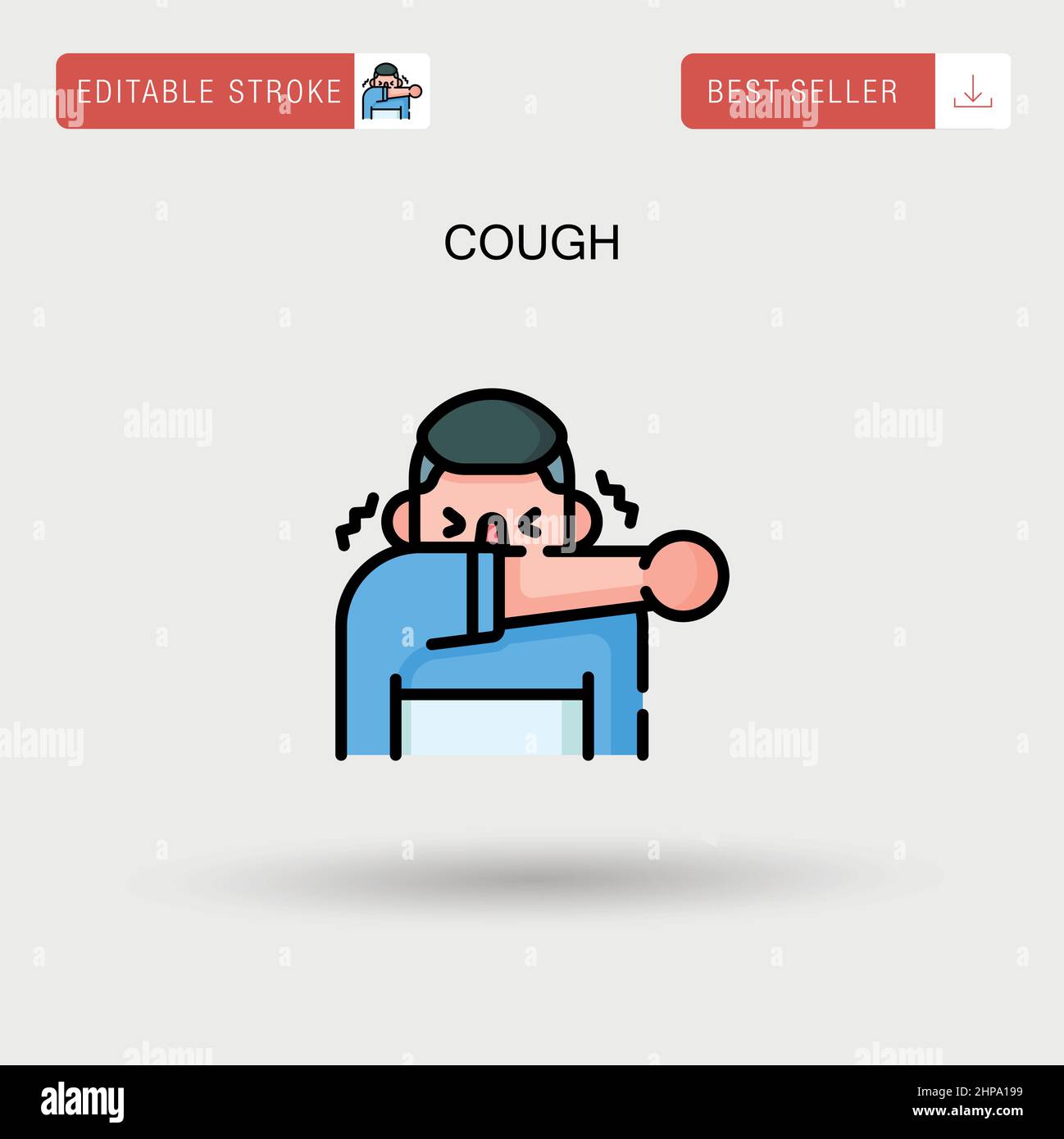 La toux Banque d'images vectorielles - Alamy