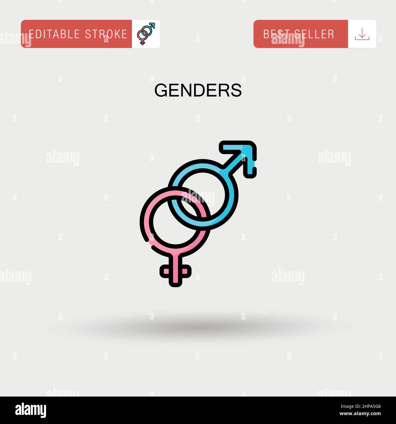 Gender reveal party Banque d'images vectorielles - Alamy