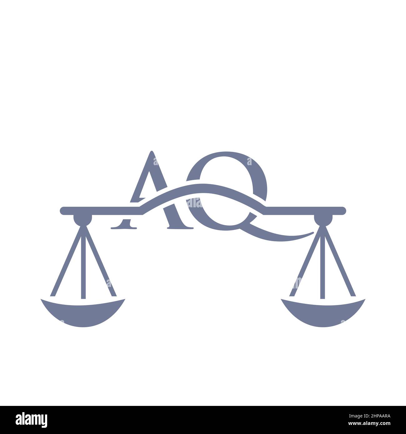 Logo Design lettre AQ du cabinet d'avocats. Avocat, Justice, avocat ...