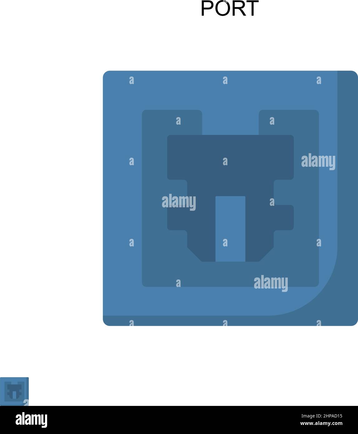 Port porte conteneur aerienne Banque d'images vectorielles - Alamy