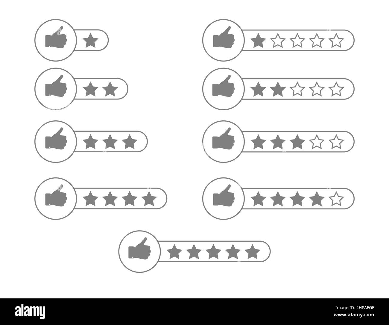 ensemble d'icônes pour une réaction positive, un avis positif, une ...