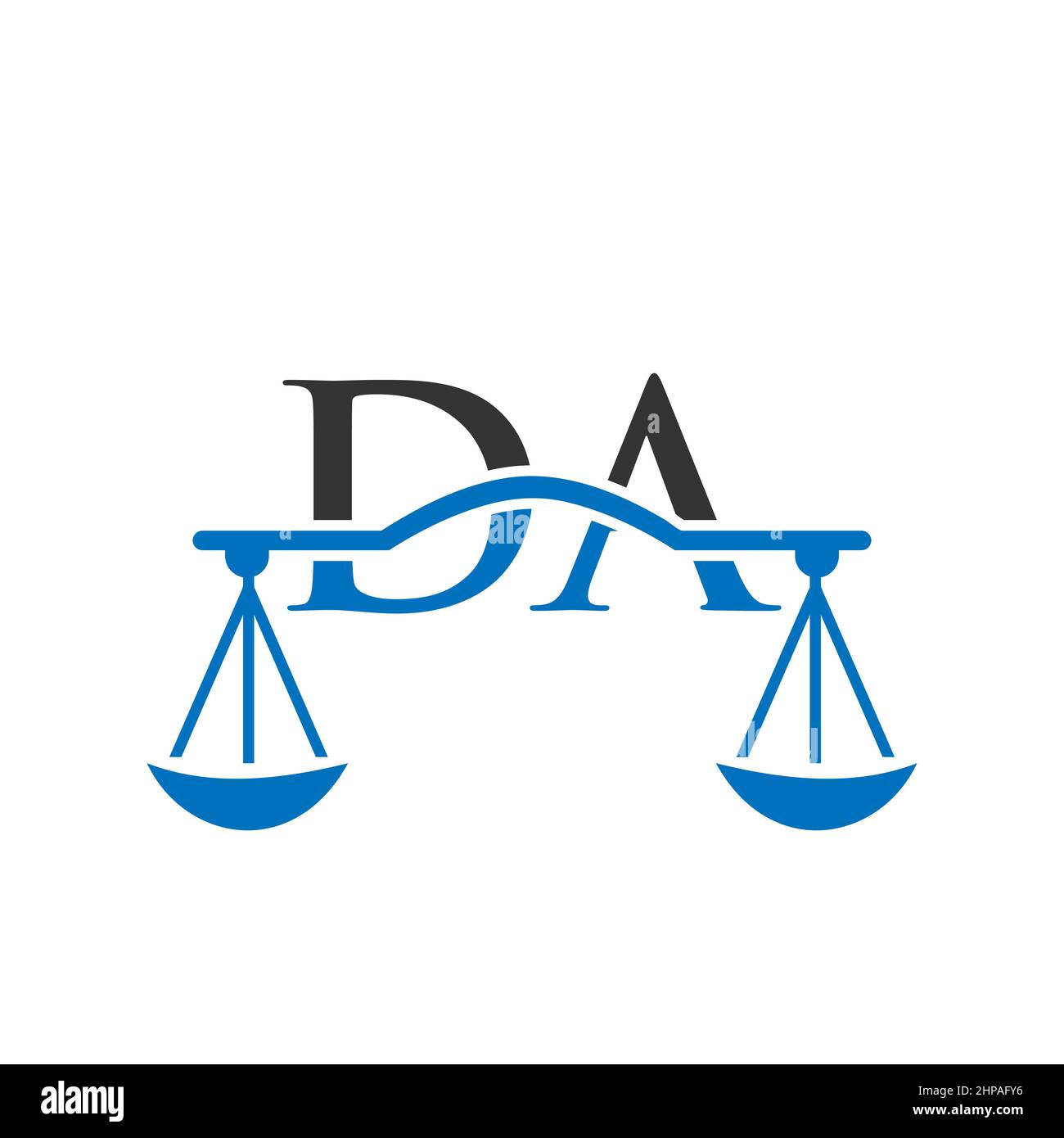 Design du logo lettre DA du cabinet d'avocats. Avocat, Justice, avocat ...