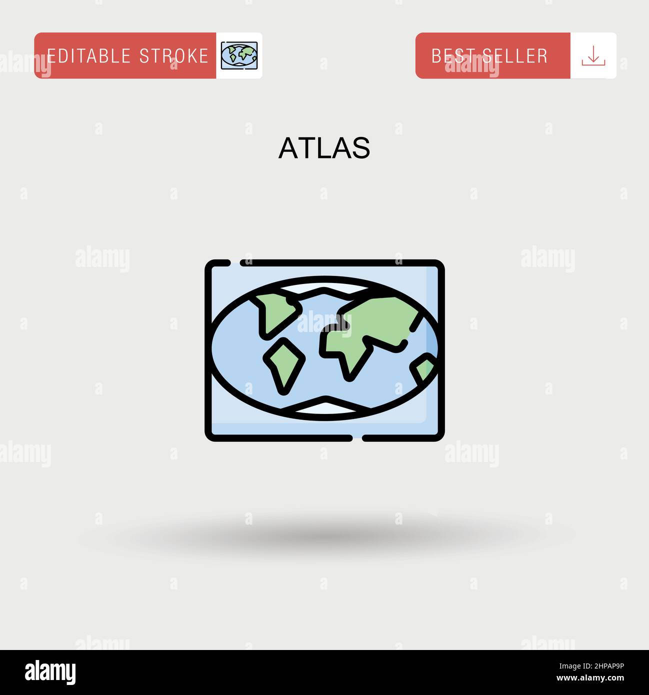 Atlas, tenue, globe Banque d'images vectorielles - Alamy