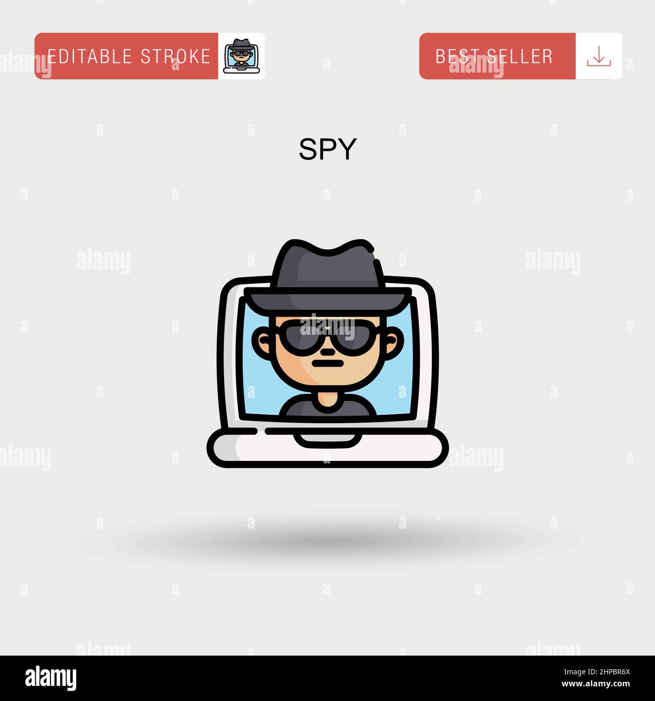 Espionnage espionnage espionnage Banque d'images vectorielles - Alamy
