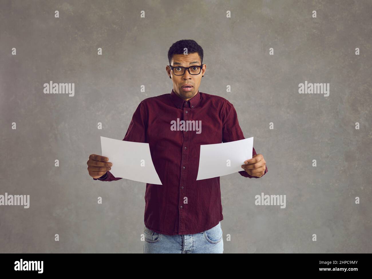 Bonhomme blanc perplexe Banque de photographies et d’images à haute ...