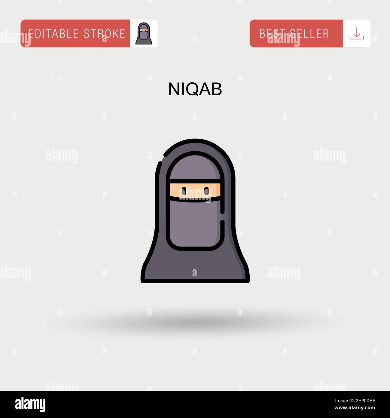 Niqab musulman Banque d'images vectorielles - Alamy
