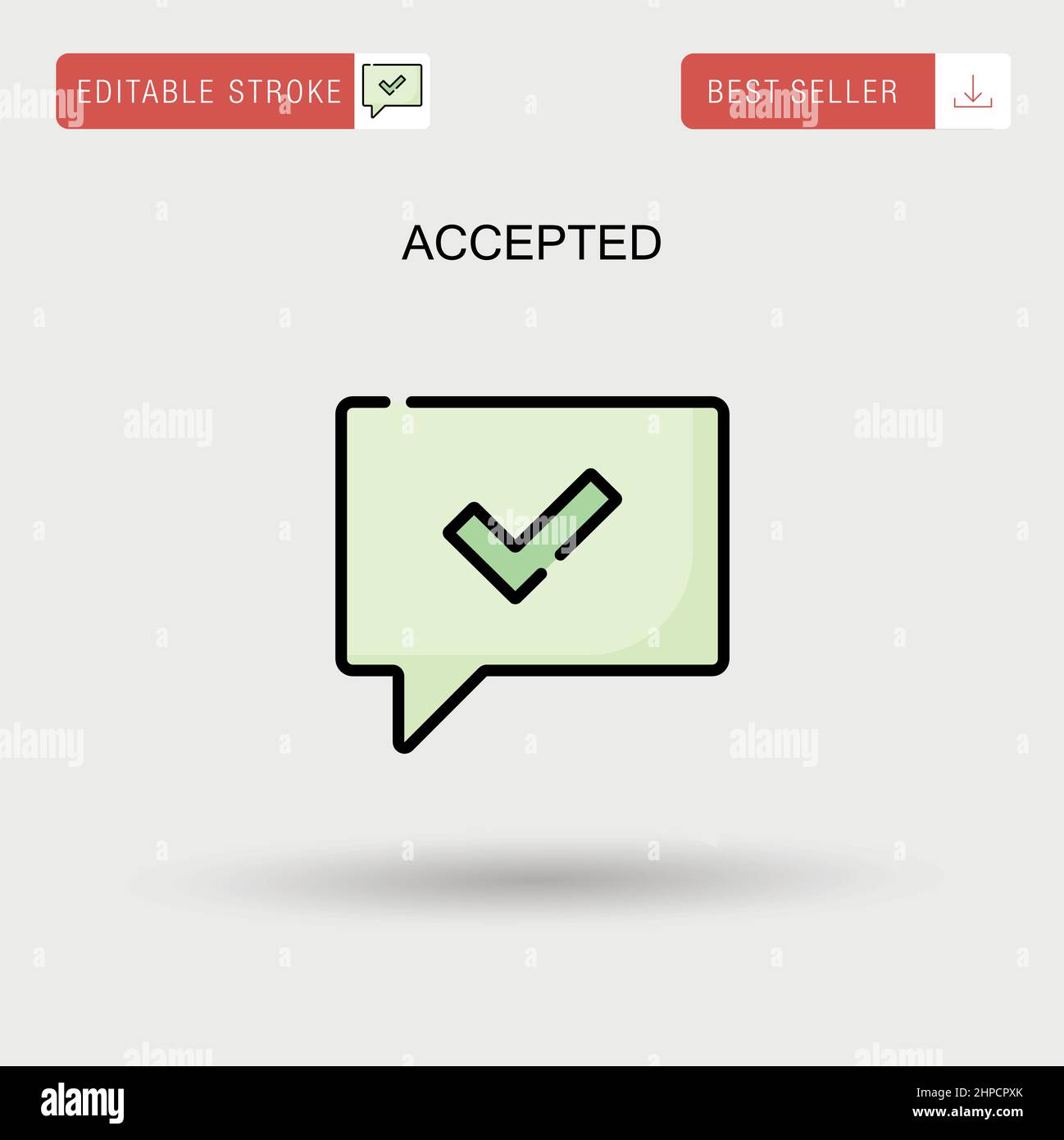 Accepter le logo Banque d'images vectorielles - Alamy