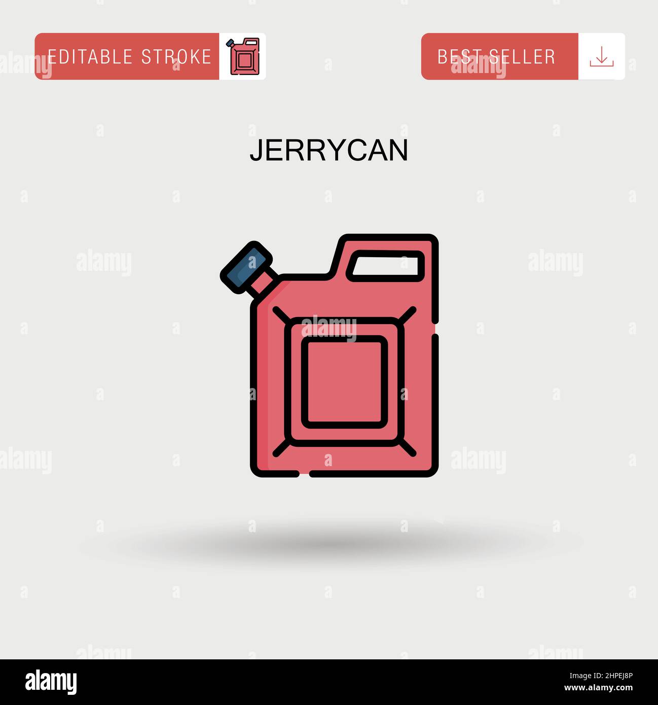 Jerrycan jerry can jerrican Banque d'images vectorielles - Alamy