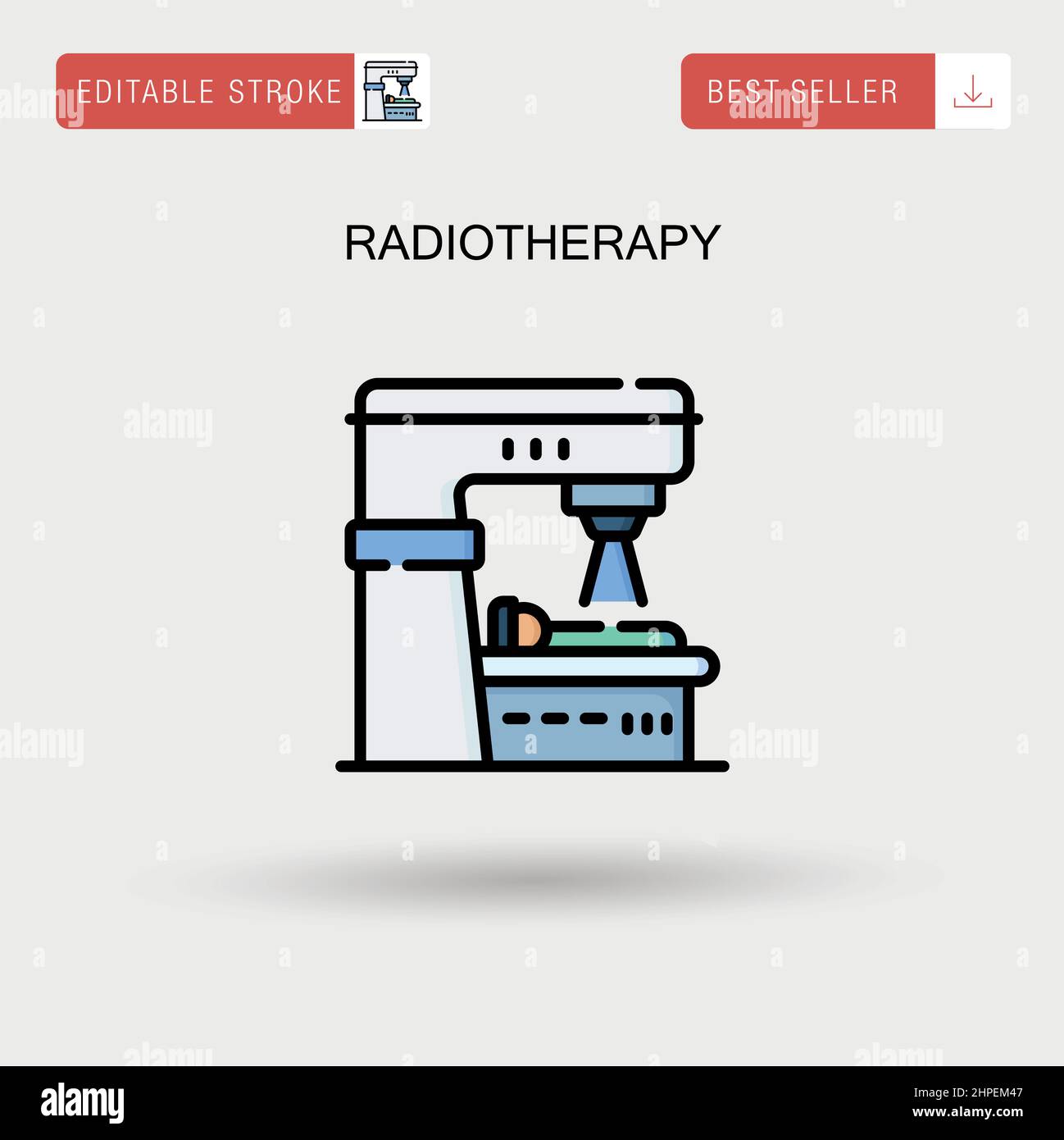 Radiotherapy machine Banque d'images vectorielles - Alamy