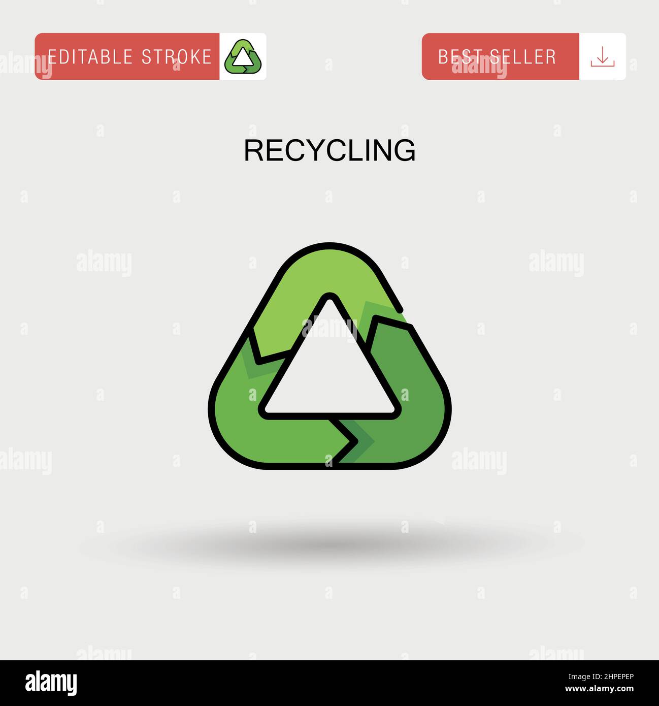 Cycle de recyclage Banque d'images vectorielles - Alamy