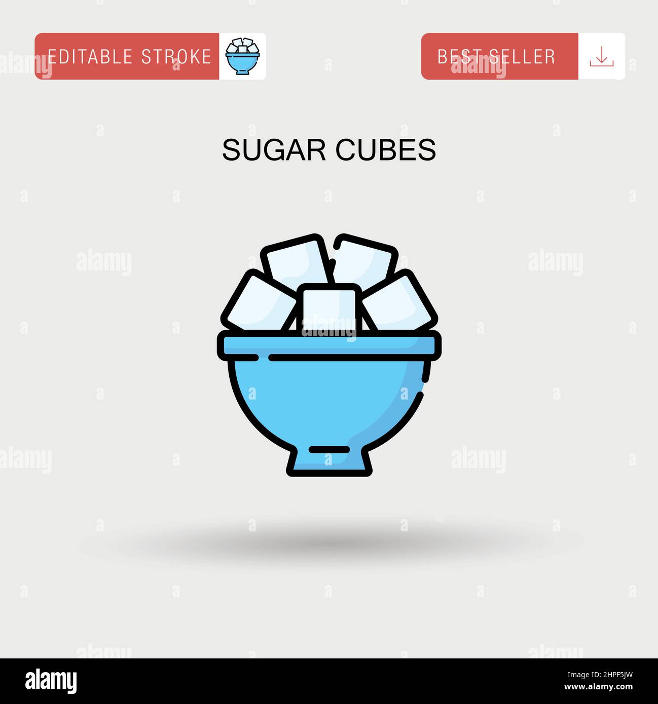 Cubes de sucre Banque d'images vectorielles - Alamy