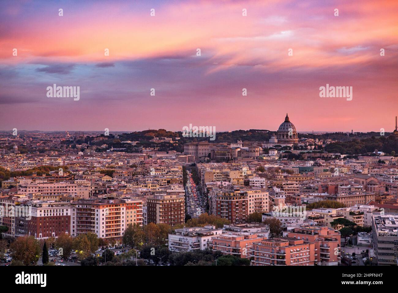 Italy rome panorama from monte mario Banque de photographies et d ...