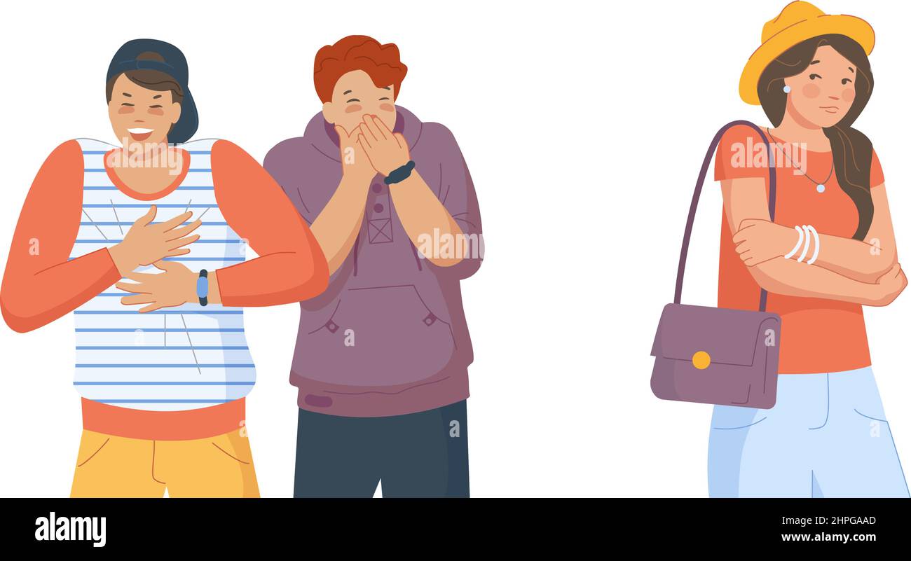 Moquerie enfant Banque d'images vectorielles - Alamy