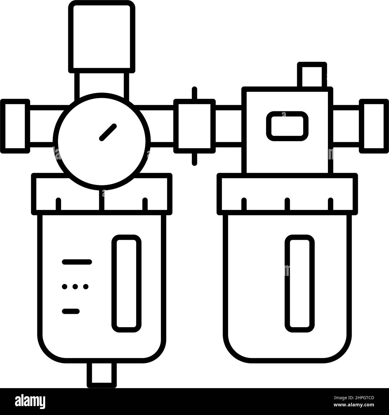 illustration vectorielle de l'icône du filtre de la conduite du ...
