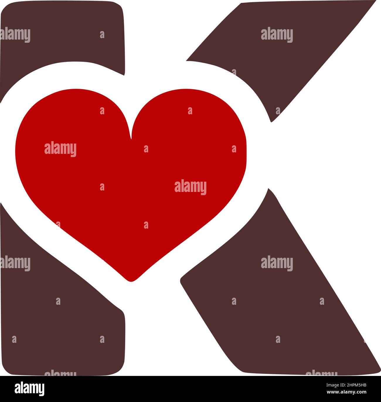 K lettre clipart Banque d'images détourées - Alamy