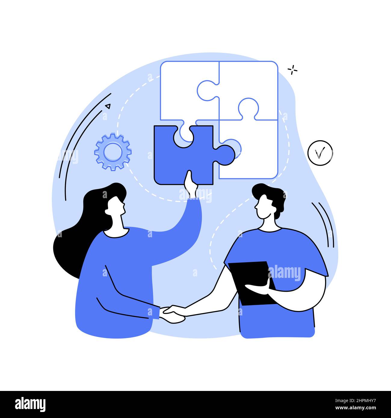 Confiance mutuelle Banque d'images vectorielles - Alamy