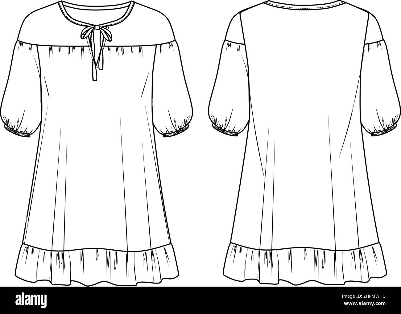 Porter une mini jupe Banque d'images vectorielles - Alamy