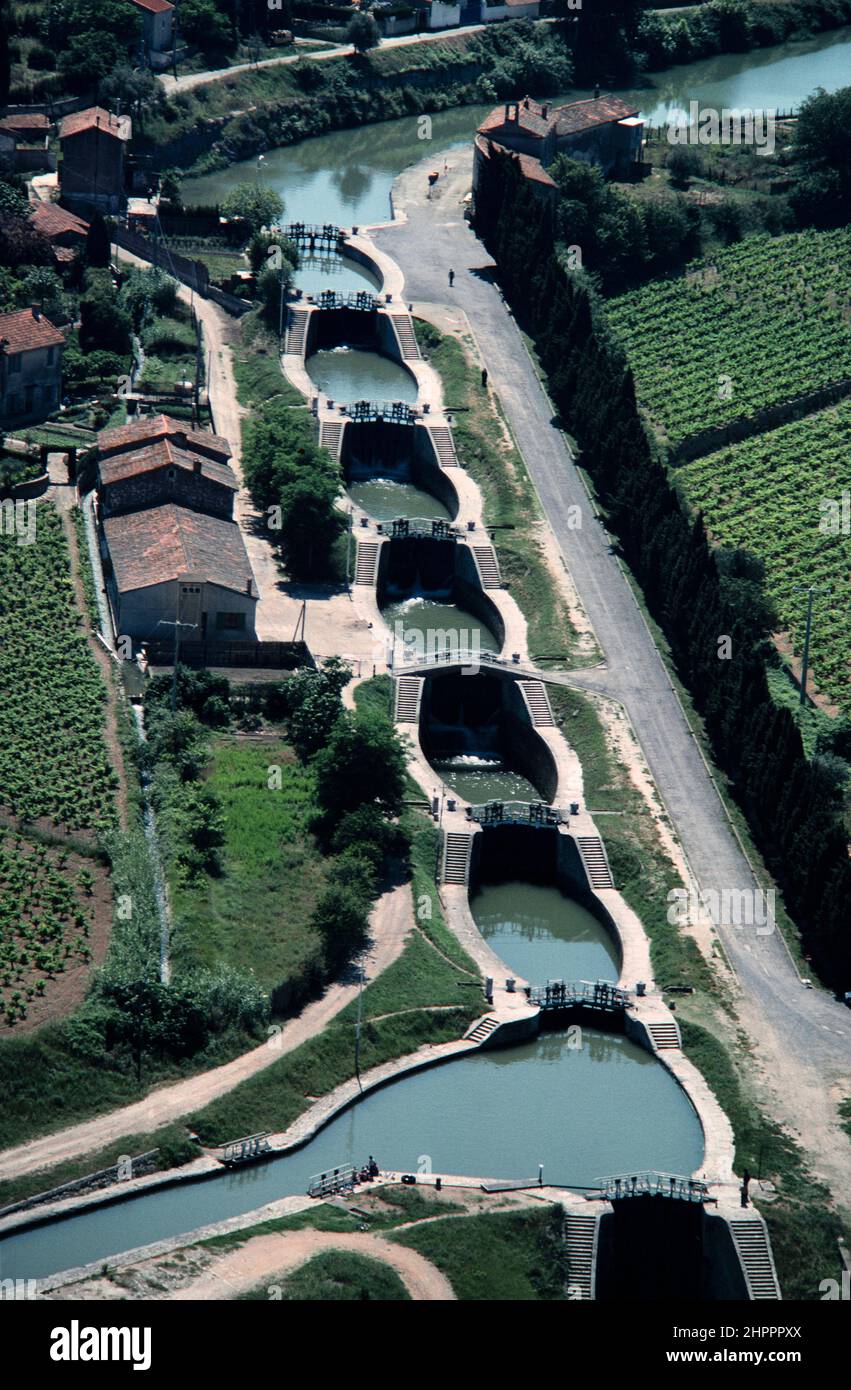LES 9 ECLUSES DE FONSERANES À BÉZIERS Photo Stock - Alamy
