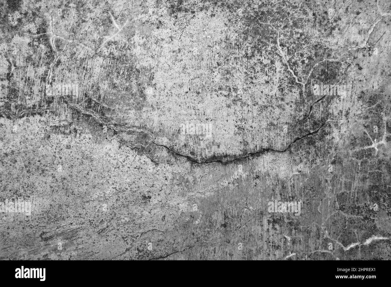 Ancienne surface murale en ciment sale et texturée. Avec taches ...