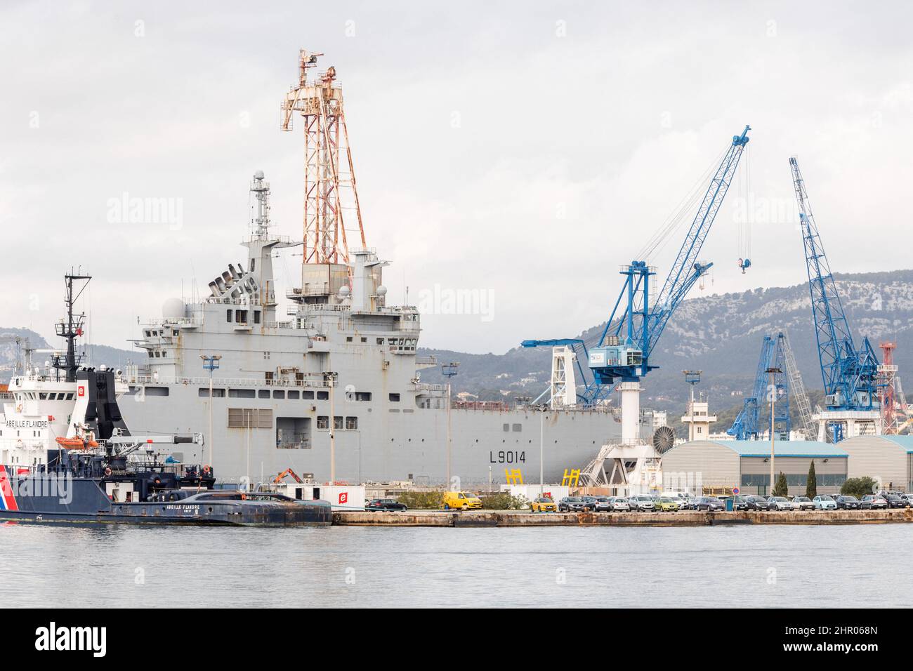 La base navale (Marine nationale) de Toulon (France) le 24 février 2022 ...