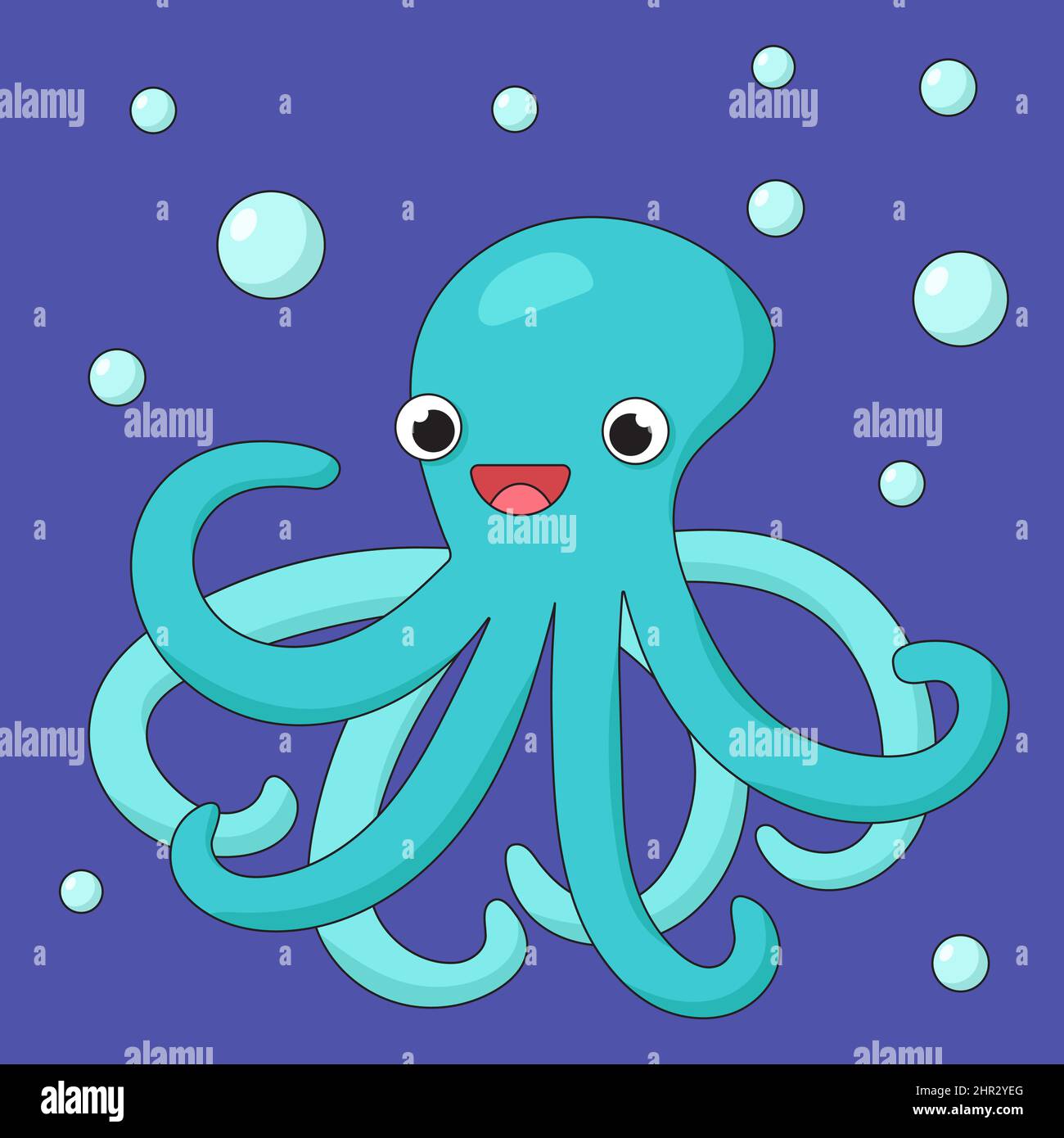 Poulpe dessin animé Banque de photographies et d’images à haute ...