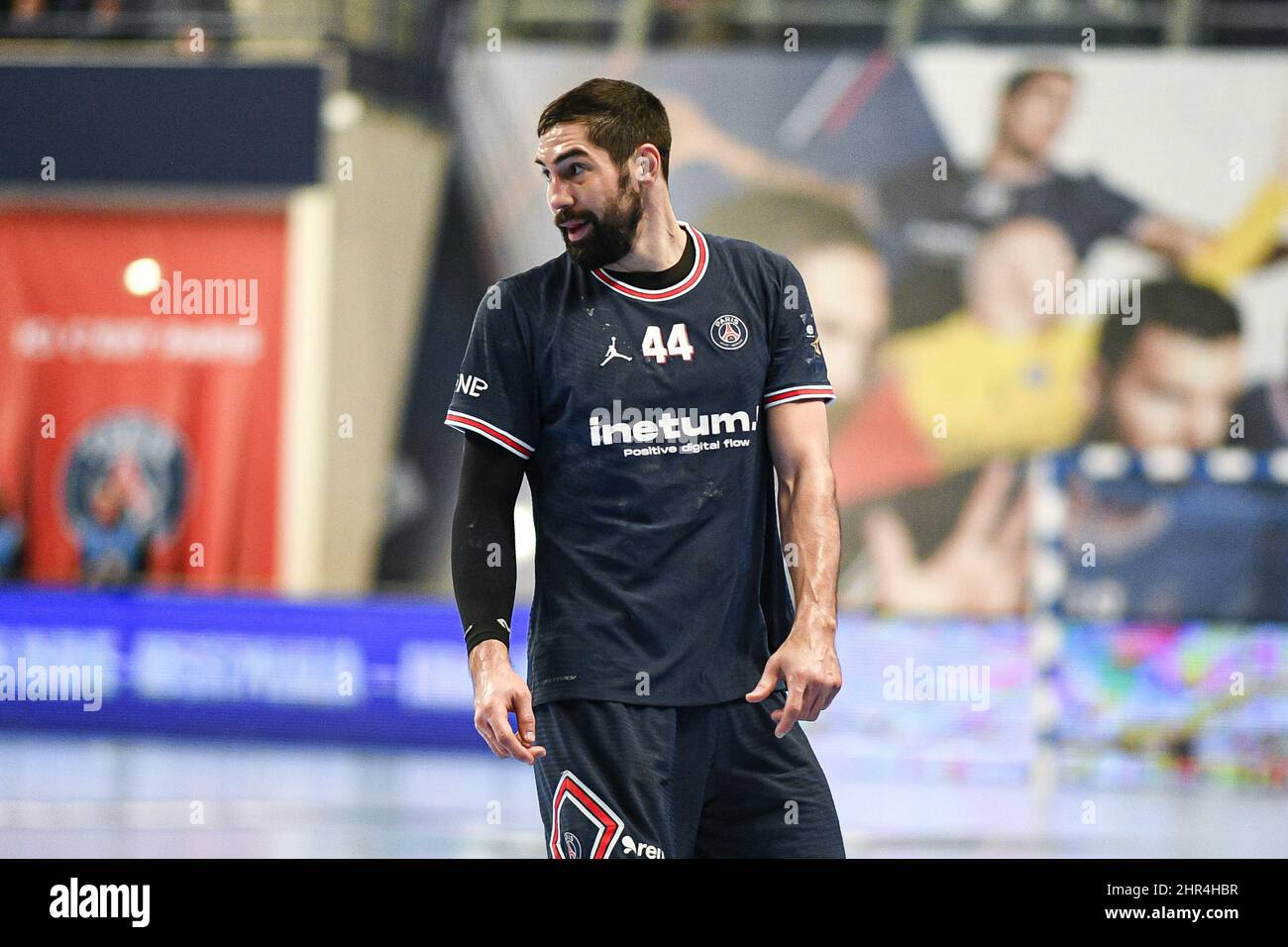 Nikola Karabatic du PSG lors du match de handball de la phase de groupe ...