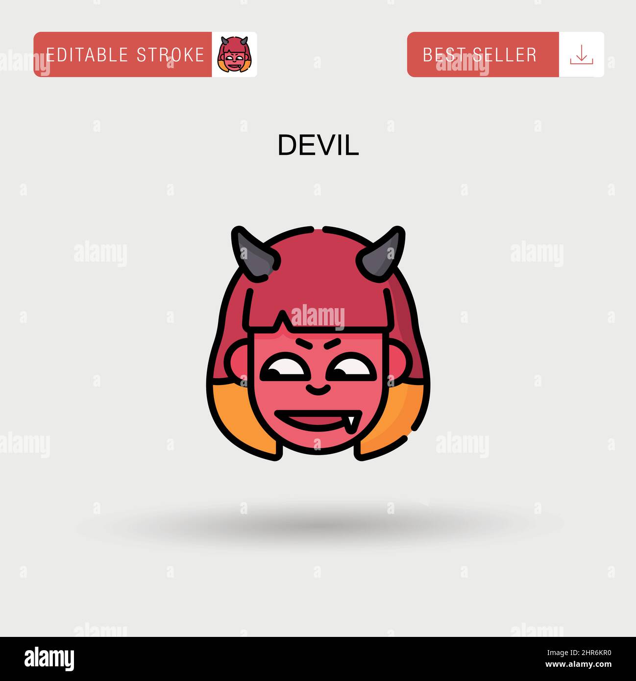 Diable en colère Banque d'images vectorielles - Alamy