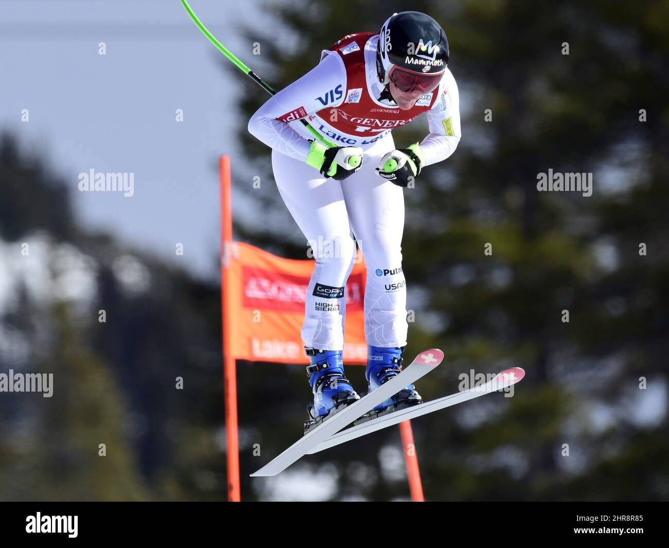 Stacey Cook, des États-Unis, s'est empaillée sur le parcours pendant la ...
