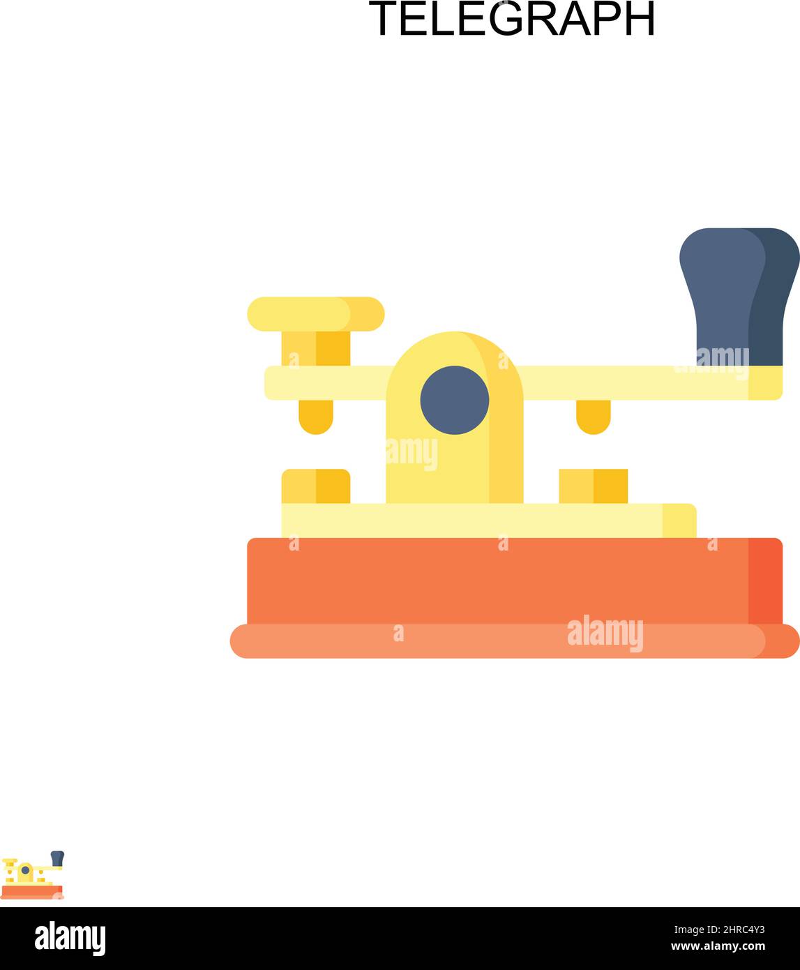 Telegraph machine morse Banque d'images vectorielles - Alamy