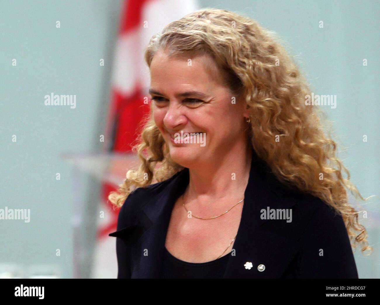 La gouverneure générale Julie Payette participe à sa première cérémonie officielle alors qu'elle ...